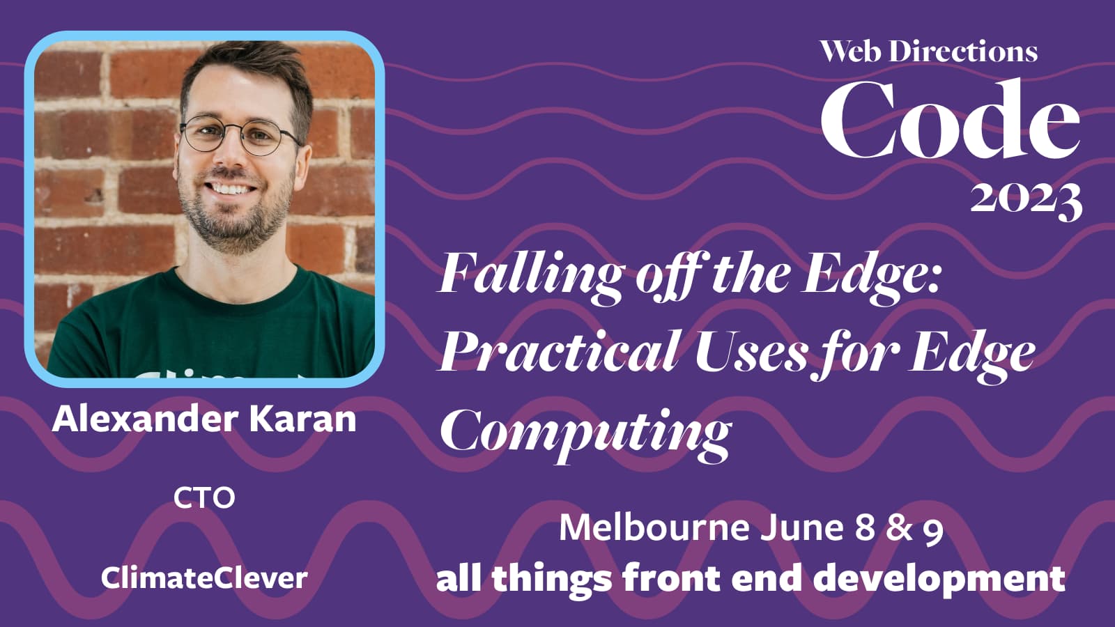 Web Directions Code 23 Session Spotlightfalling Off The Edge Practical Uses For Edge 9718